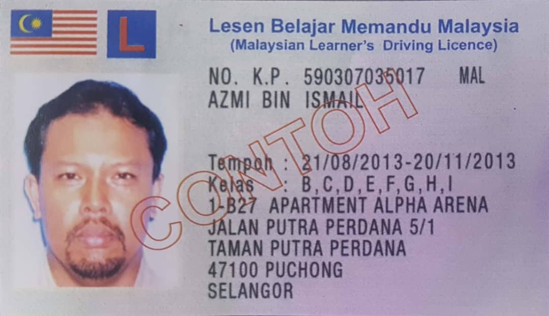 Contoh Gambar Lesen Memandu Rowanrilmccann